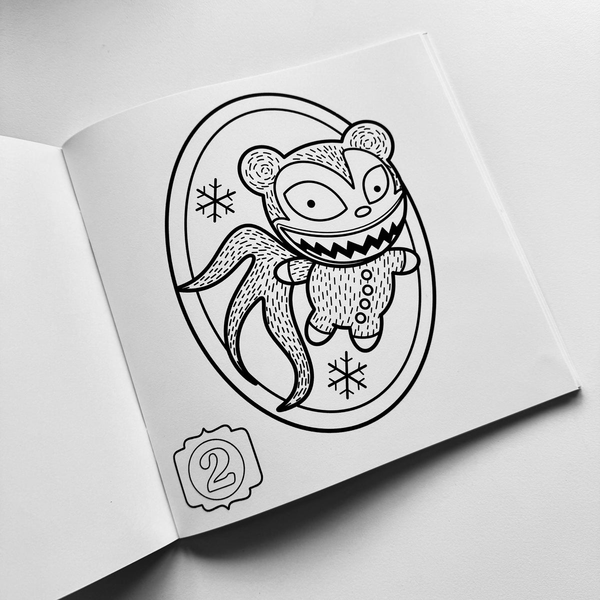 NBC 12 DAYS OF CHRISTMAS ADVENT COLOURING BOOK – Dead Inside Design